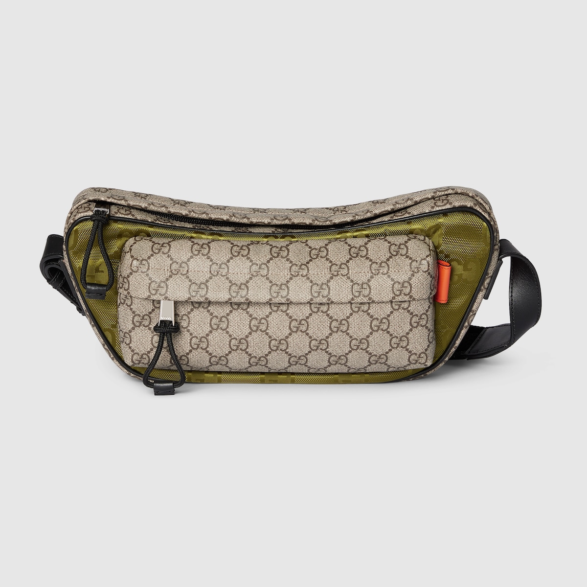 Gucci Match medium GG crossbody bag in dark green GG nylon | GUCCI® CZ