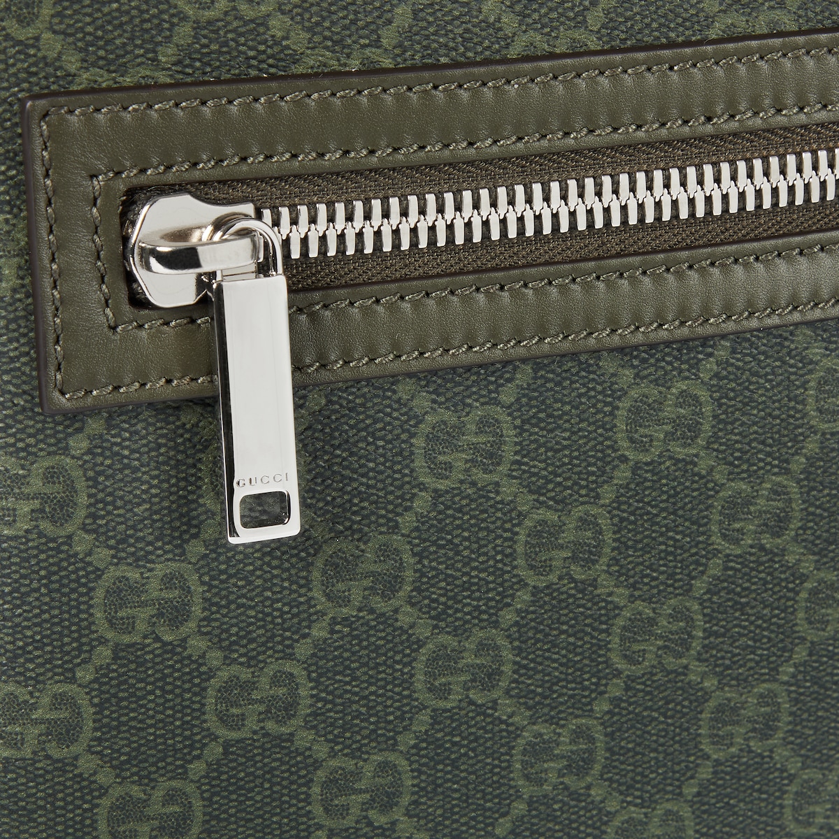GG Monogram small messenger bag in forest green GG fabric | GUCCI® US