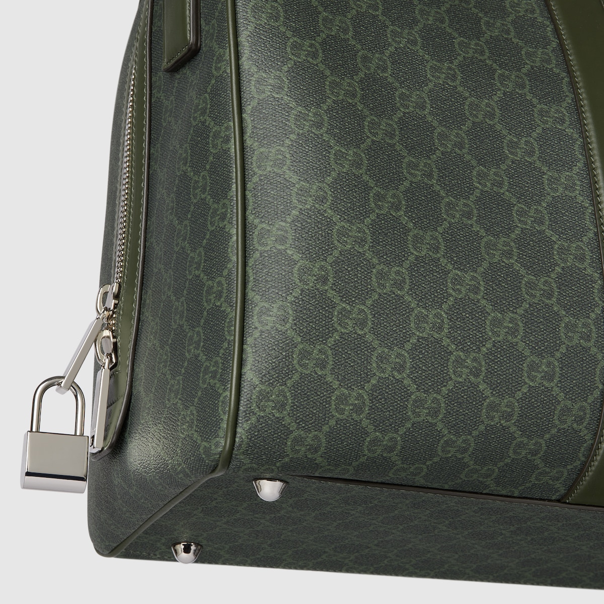 GG Monogram medium duffle bag in forest green GG fabric | GUCCI® US