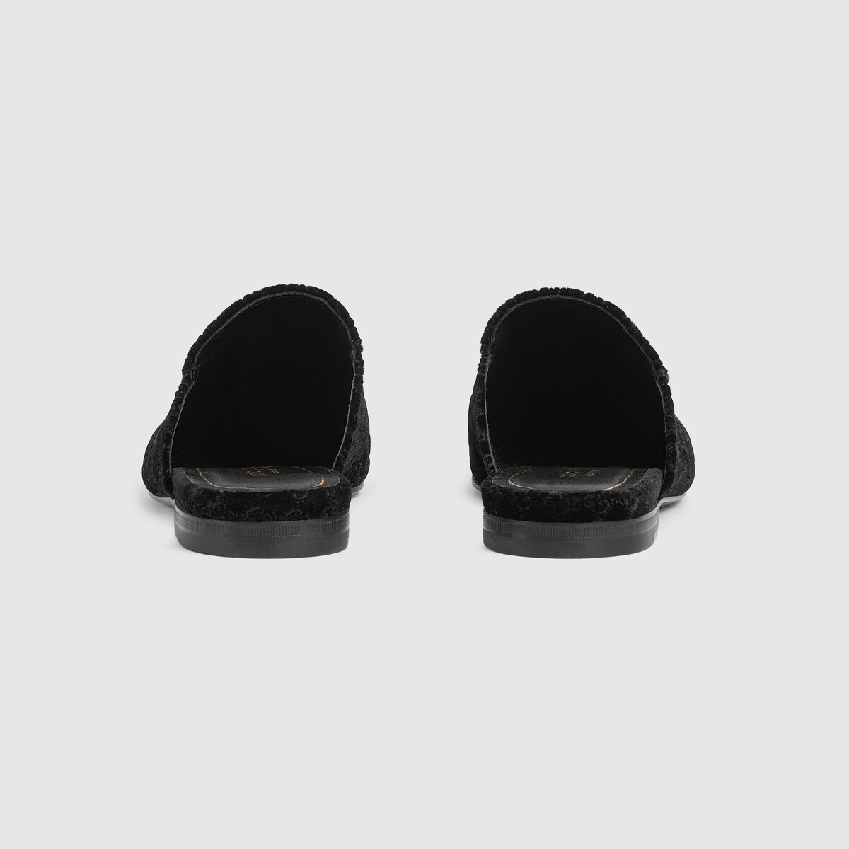 Women's Princetown slipper in black GG velvet | GUCCI® BG