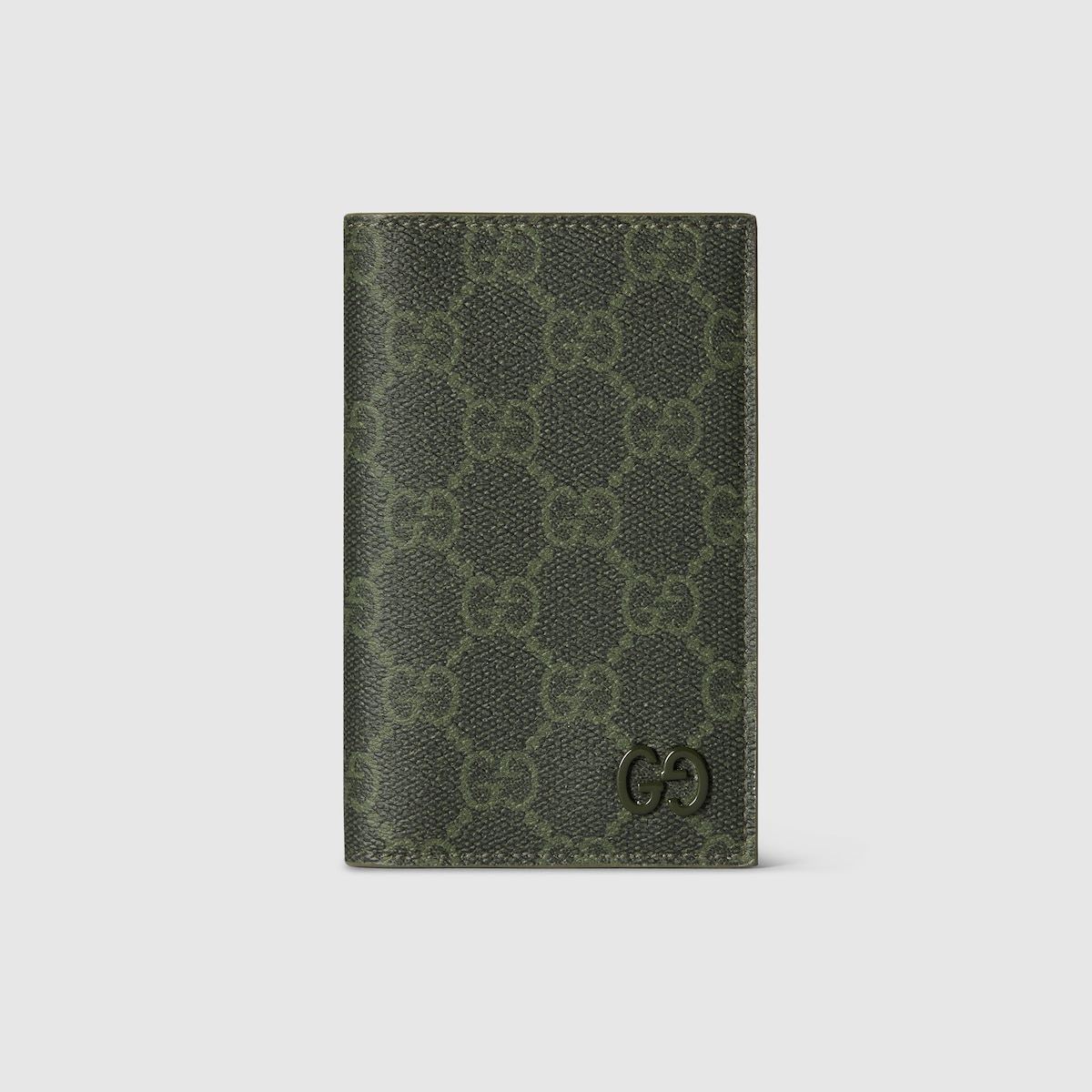 GG Monogram long card case in forest green GG fabric | GUCCI® US