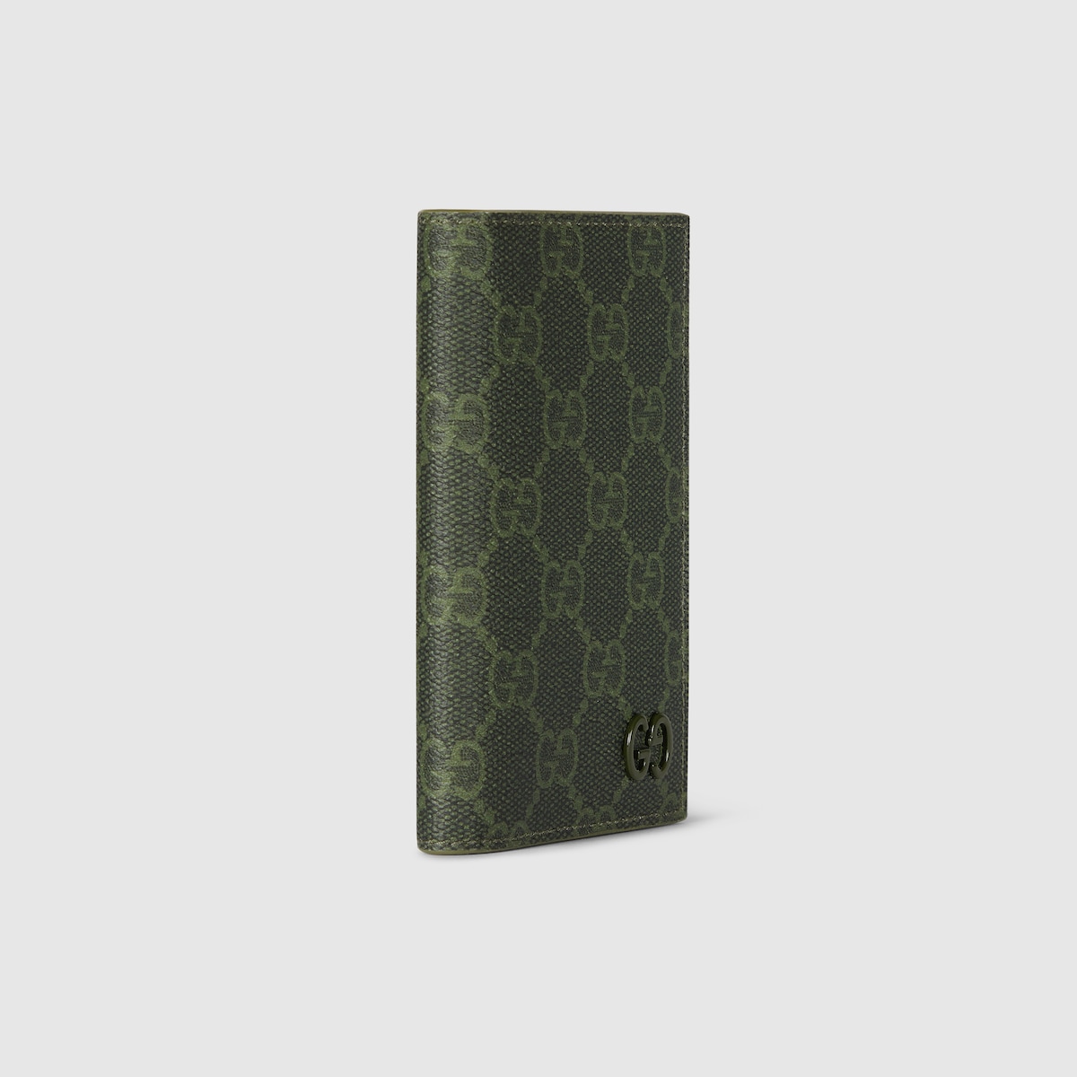 GG Monogram long card case in forest green GG fabric | GUCCI® US