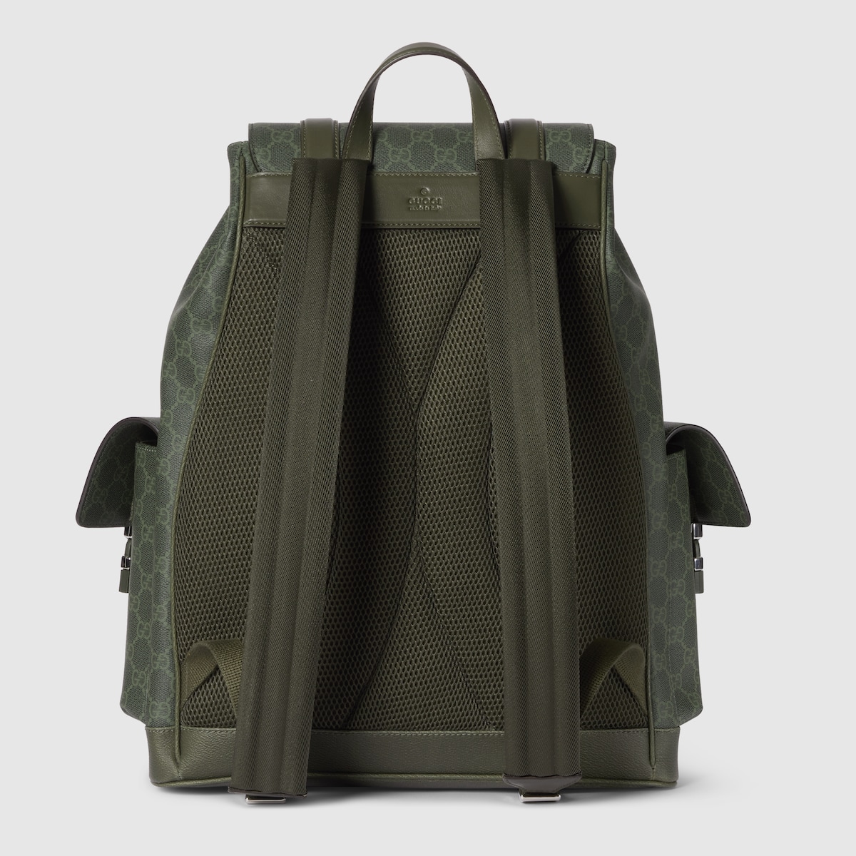 GG Monogram large backpack in forest green GG fabric | GUCCI® ZA