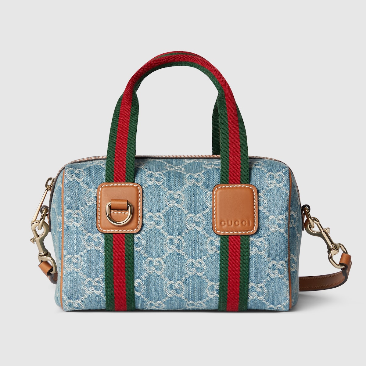 Bolso Gucci Mini GG en denim con GG azul y blanco | GUCCI® LU