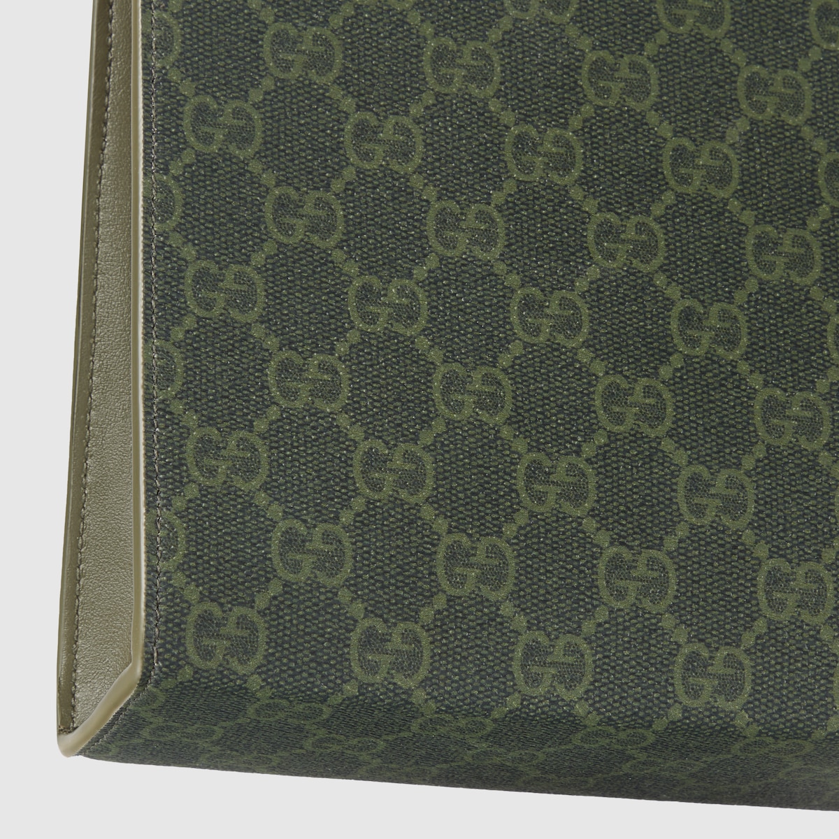 GG Monogram small pouch in forest green GG fabric | GUCCI® AU