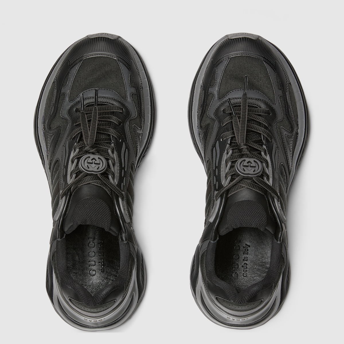 Men's Gucci 2.0 sneaker in black mesh and leather | GUCCI® NZ