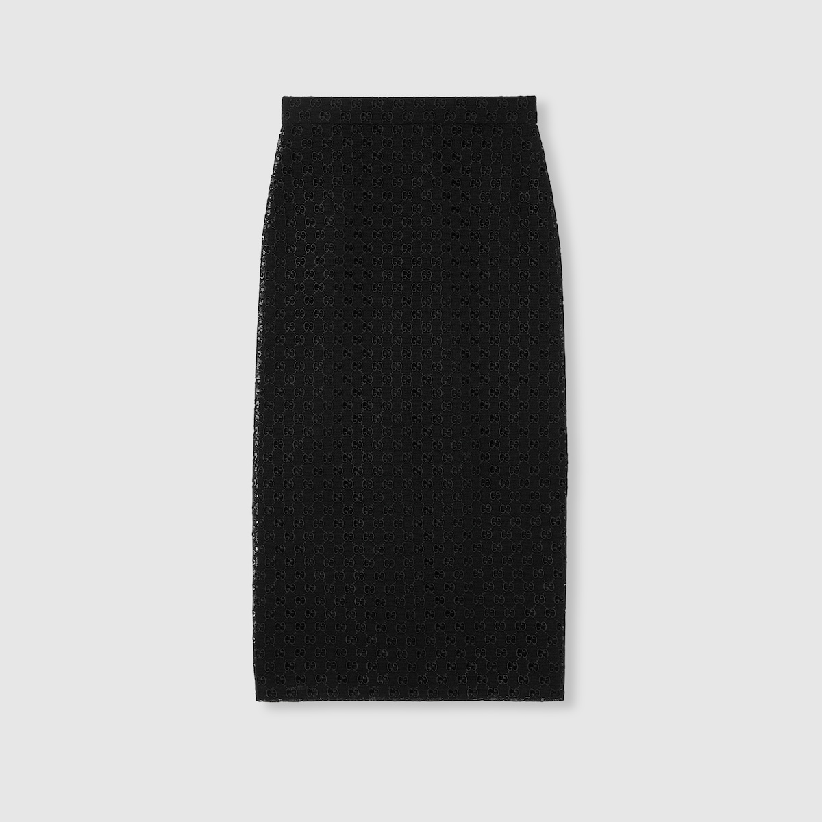 GG macramé skirt in black | GUCCI® US