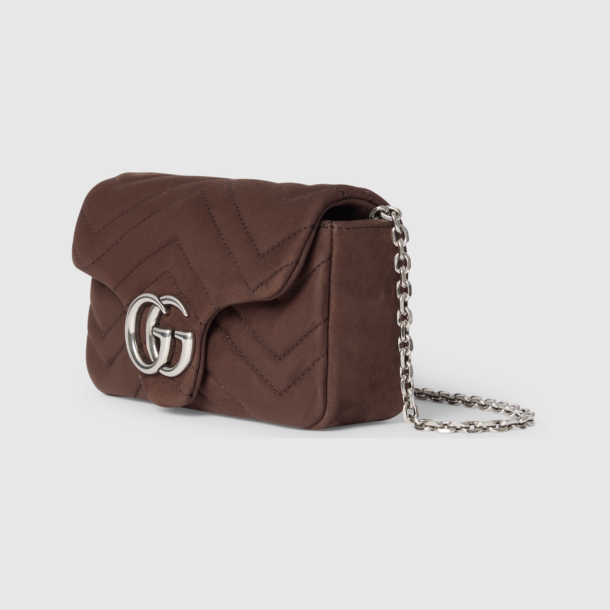 GG Marmont mini shoulder bag in dark brown leather | GUCCI® CA