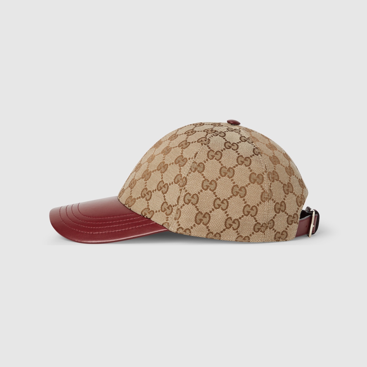 GG canvas baseball hat in beige and dark brown | GUCCI® Australia