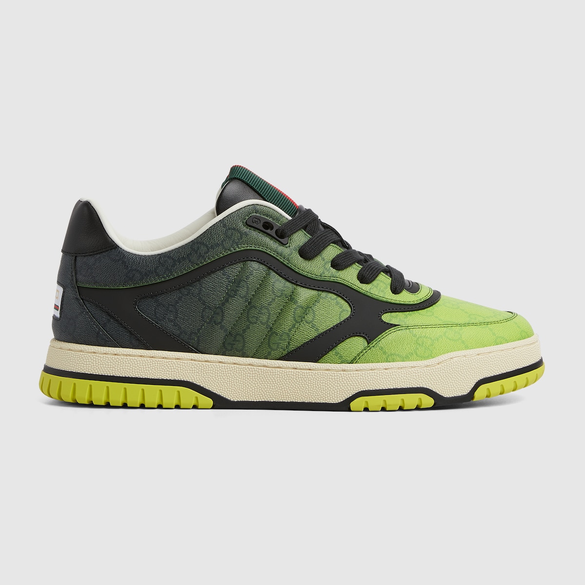 Men's Gucci Re-Web sneaker in gradient green GG Supreme | GUCCI® US