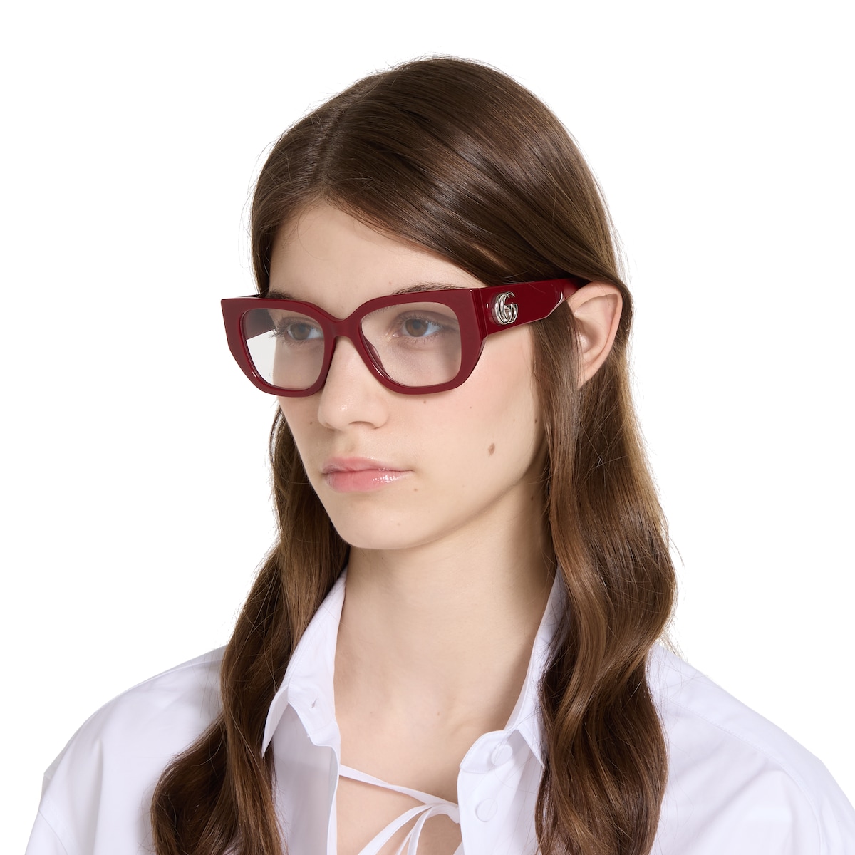 Butterfly optical frame in rosso ancora red | GUCCI® US