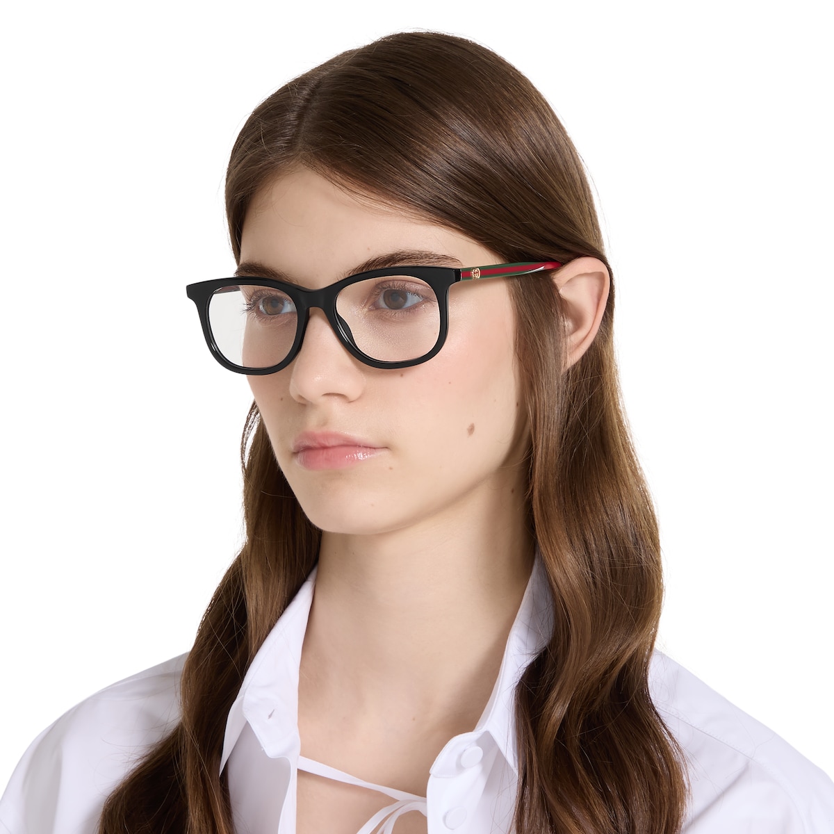 Rectangular optical frame in black | GUCCI® US