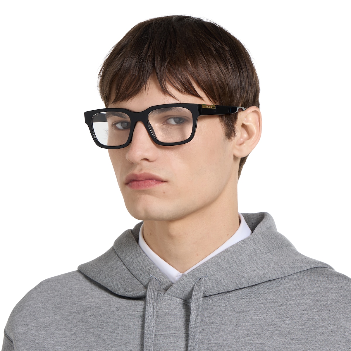 Rectangular optical frame in black | GUCCI® UK