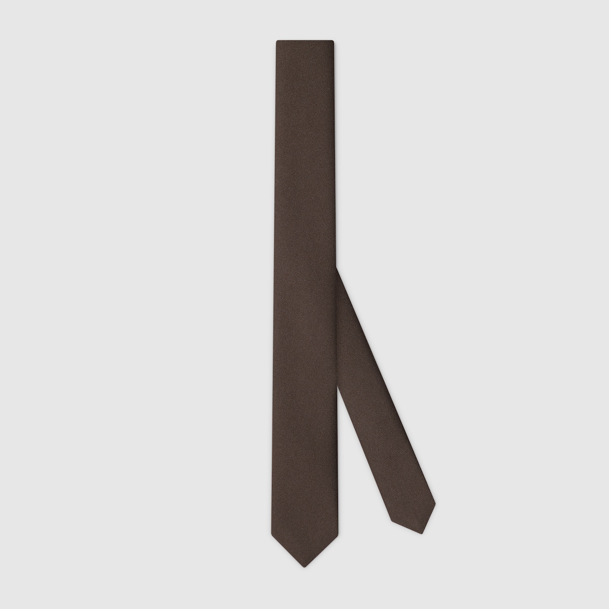 Wool tie in brown | GUCCI® AE