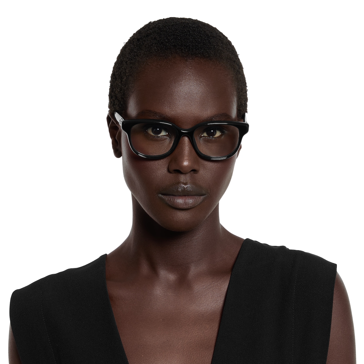 Rectangular optical frame in black | GUCCI® US
