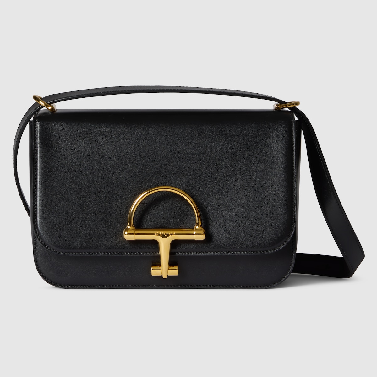 Gucci Siena small shoulder bag in black leather | GUCCI® US