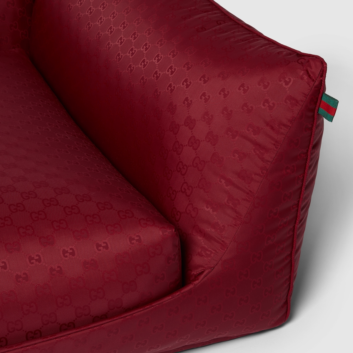 GG nylon pet bed in Rosso Ancora red | GUCCI® US