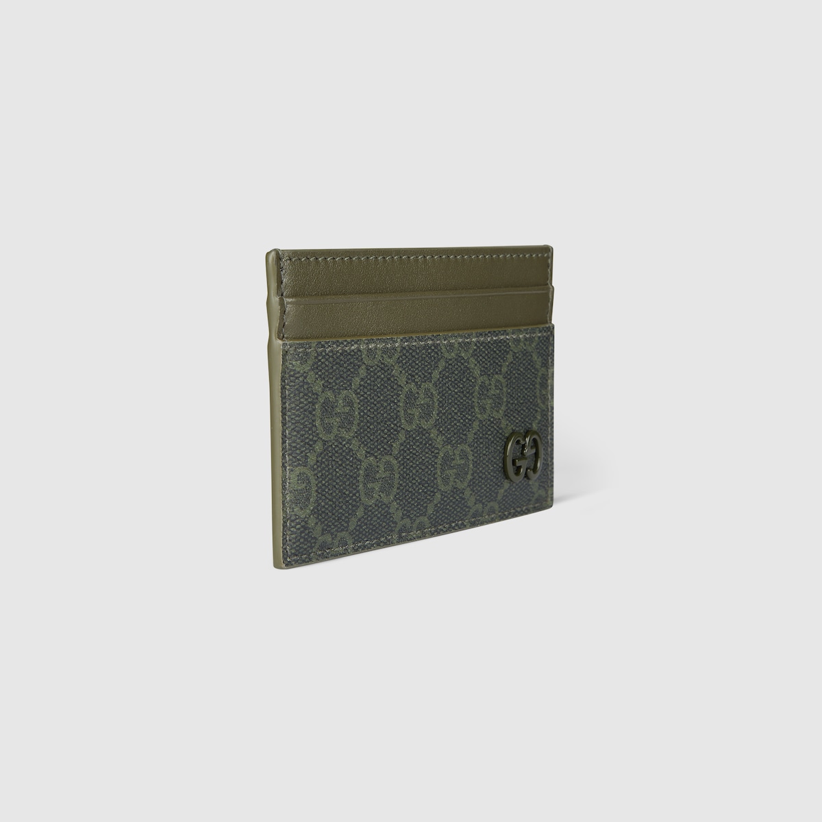 GG card case in forest green GG fabric | GUCCI® US