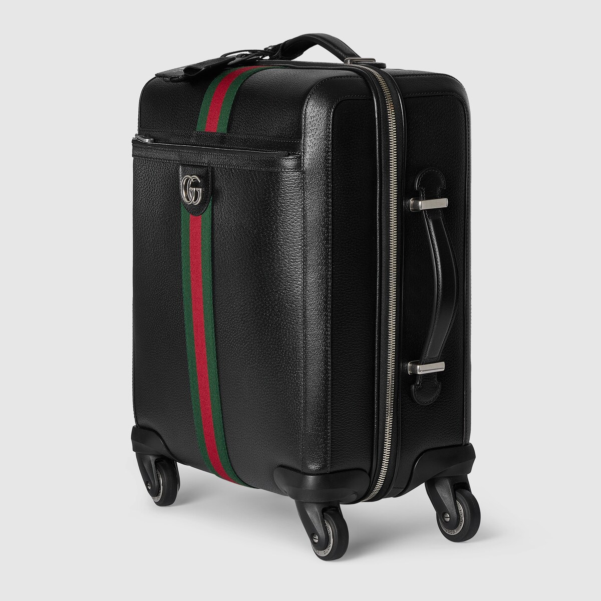 Gucci Savoy small cabin trolley in black leather | GUCCI® US