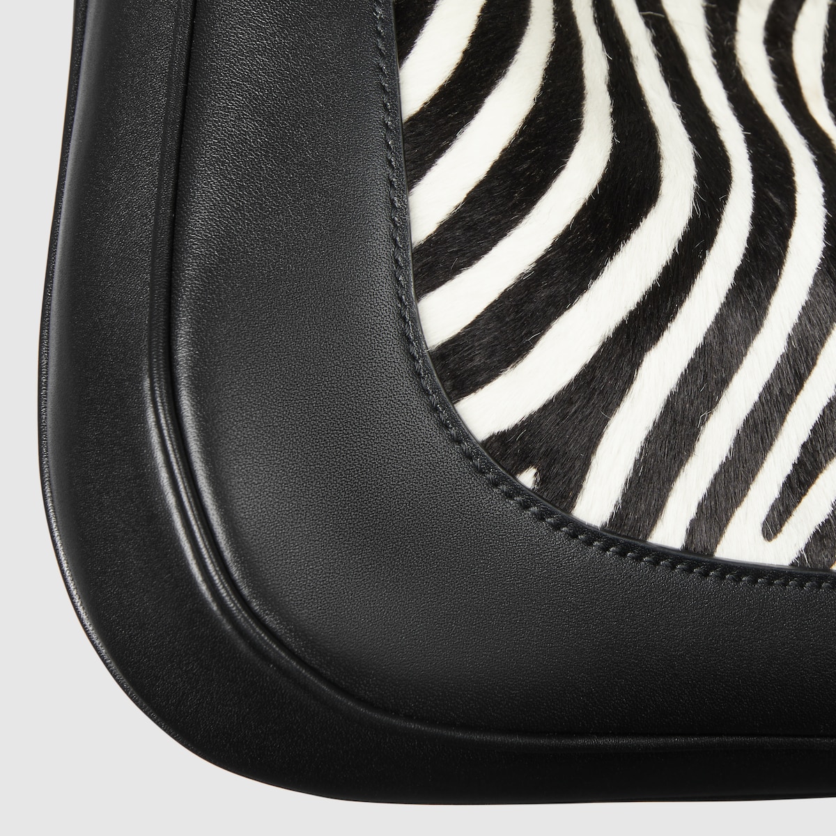 Gucci Jackie 1961 medium bag in black and white calf hair | GUCCI® US