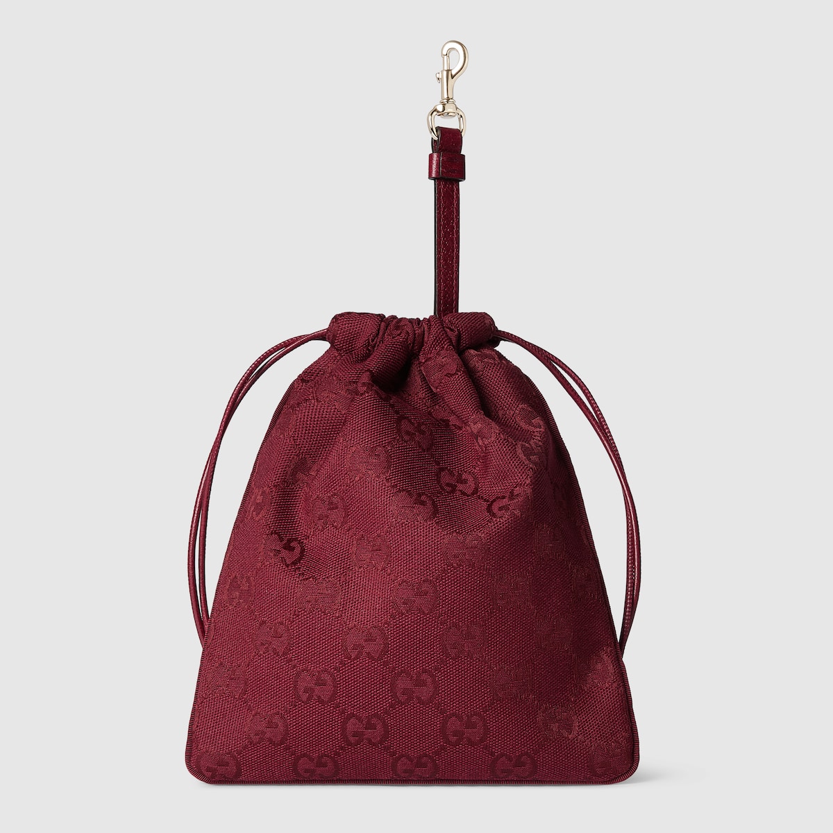 Gucci Minuet pouch charm in Rosso Ancora red GG canvas | GUCCI® CA