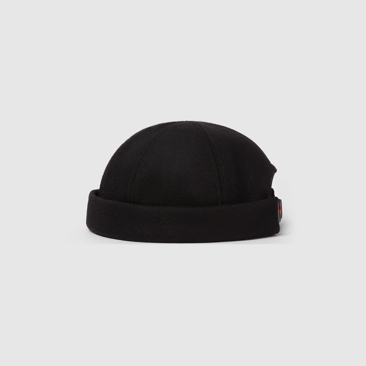 Bonnet en laine avec broderie en noir | GUCCI® FR