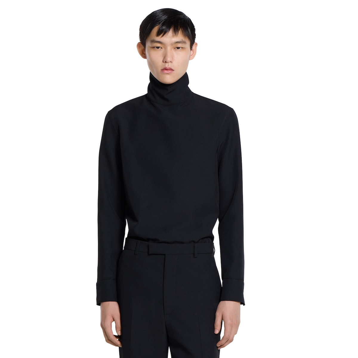 Technical panama shirt in black | GUCCI® US