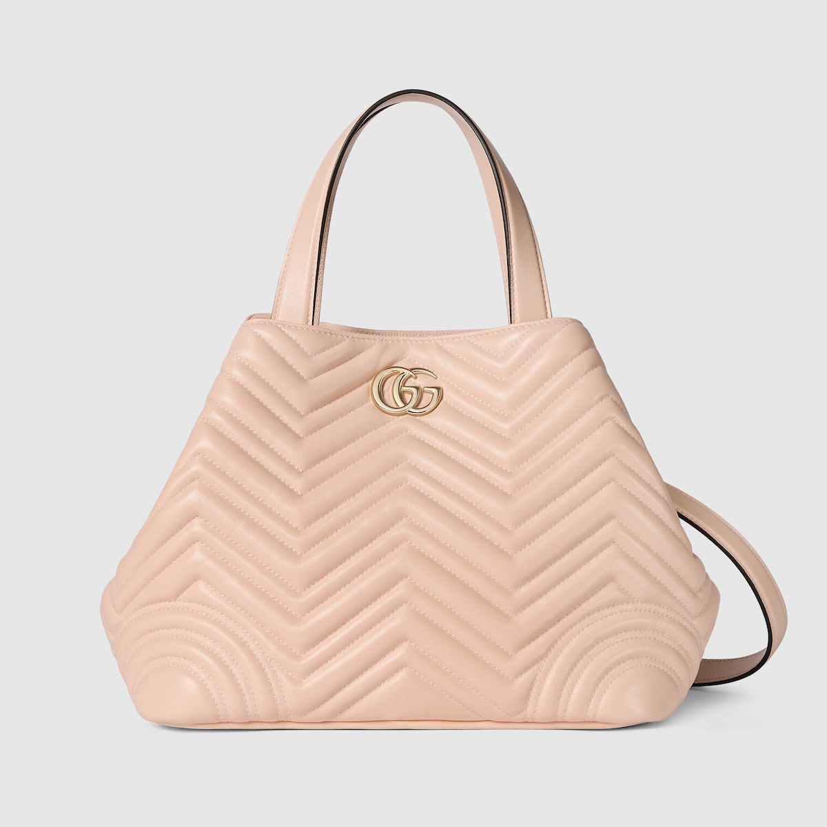 Gucci Betty系列中号托特包 in 淡粉色皮革 | GUCCI® UK