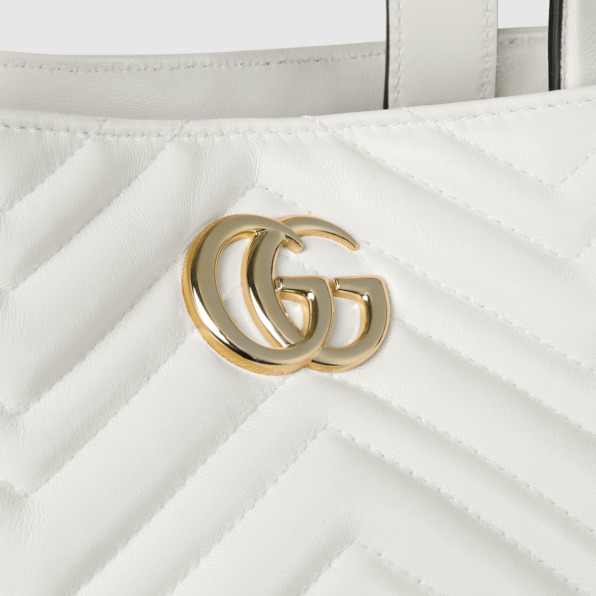 Gucci Betty medium tote bag in white leather | GUCCI® US