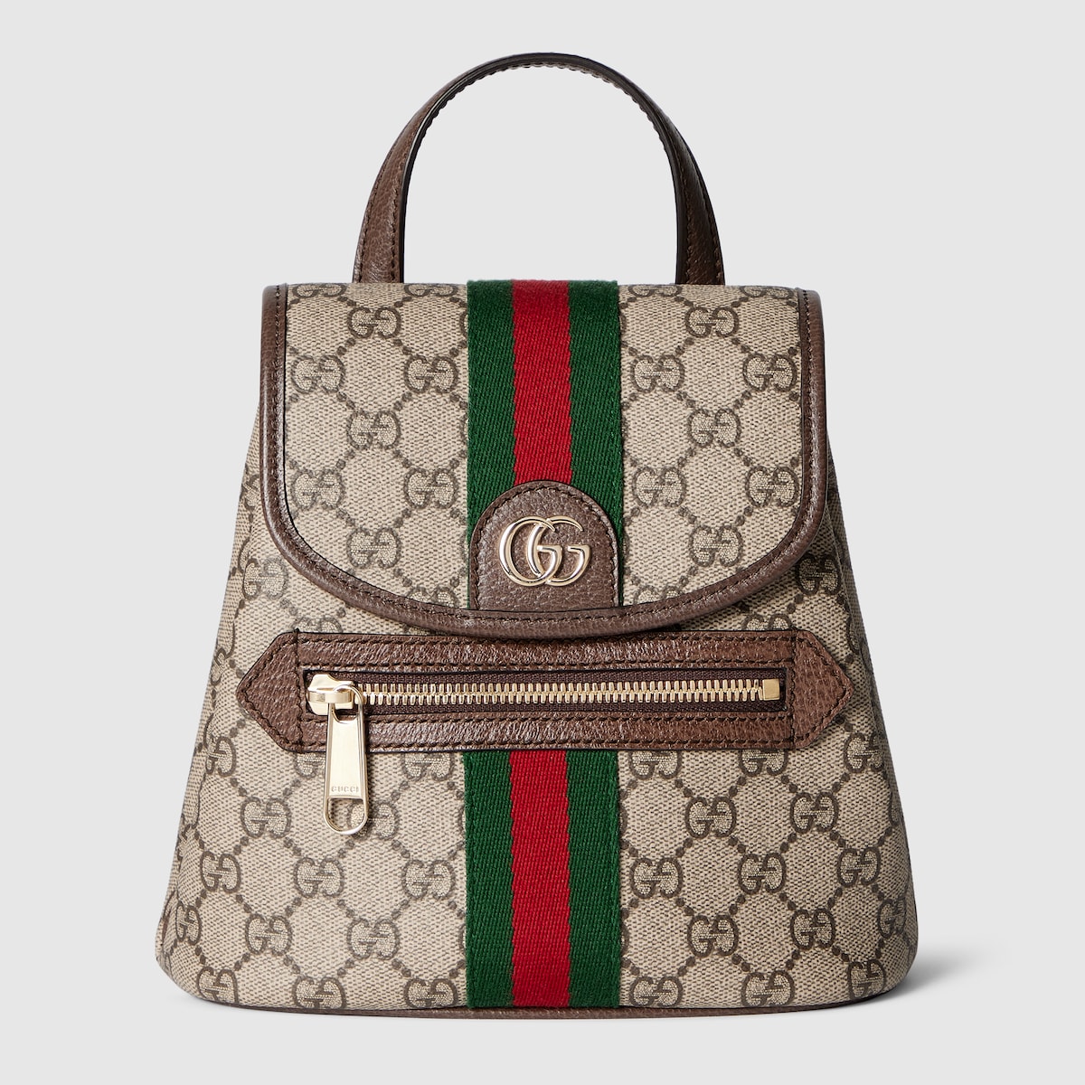 Ophidia small backpack in beige and brown GG fabric | GUCCI® UK