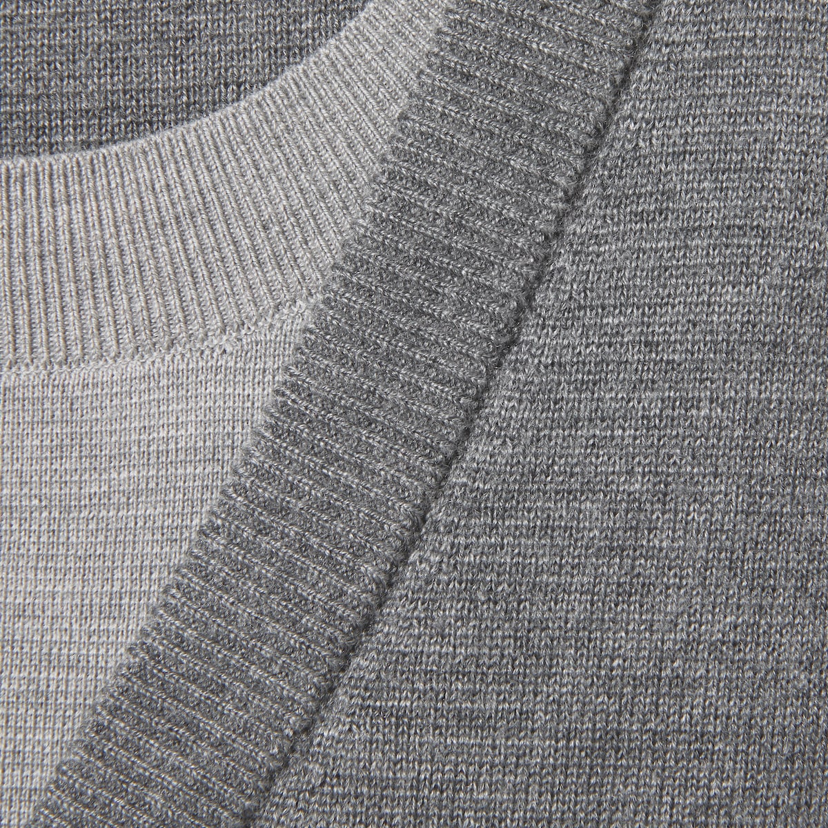 Wool silk top with vest overlay in grey | GUCCI® US