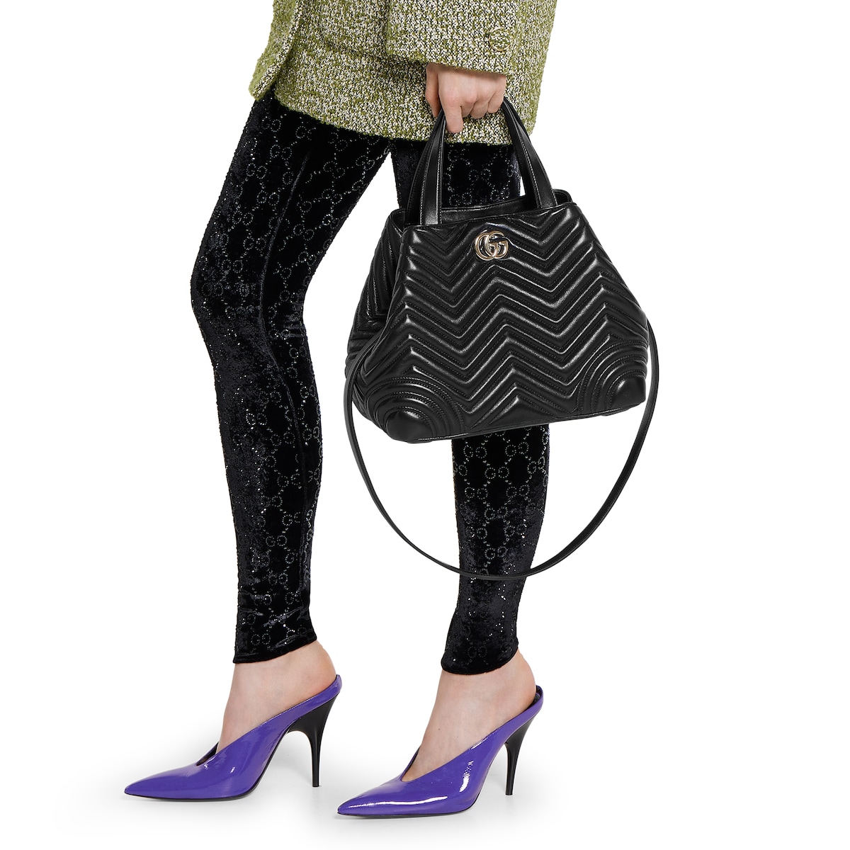 Gucci Betty medium tote bag in Black leather | GUCCI® IT