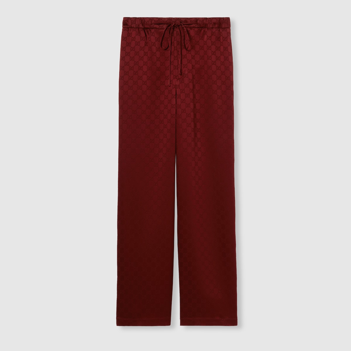 GG satin pants in rosso ancora red | GUCCI® Australia