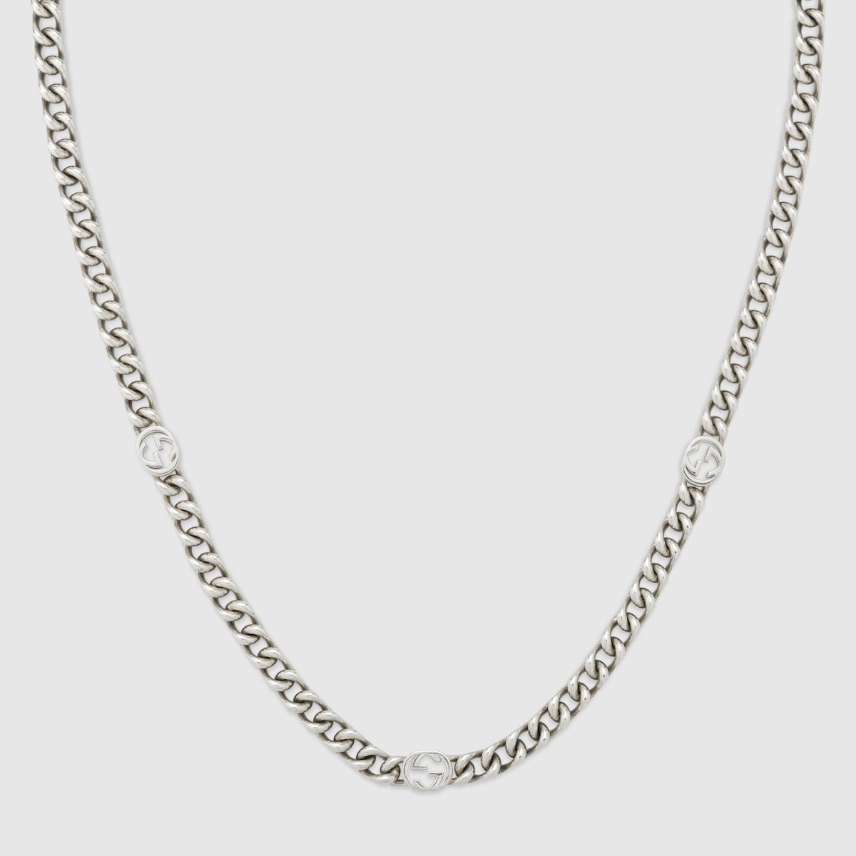 Gucci Interlocking necklace in 925 sterling silver | GUCCI® UK