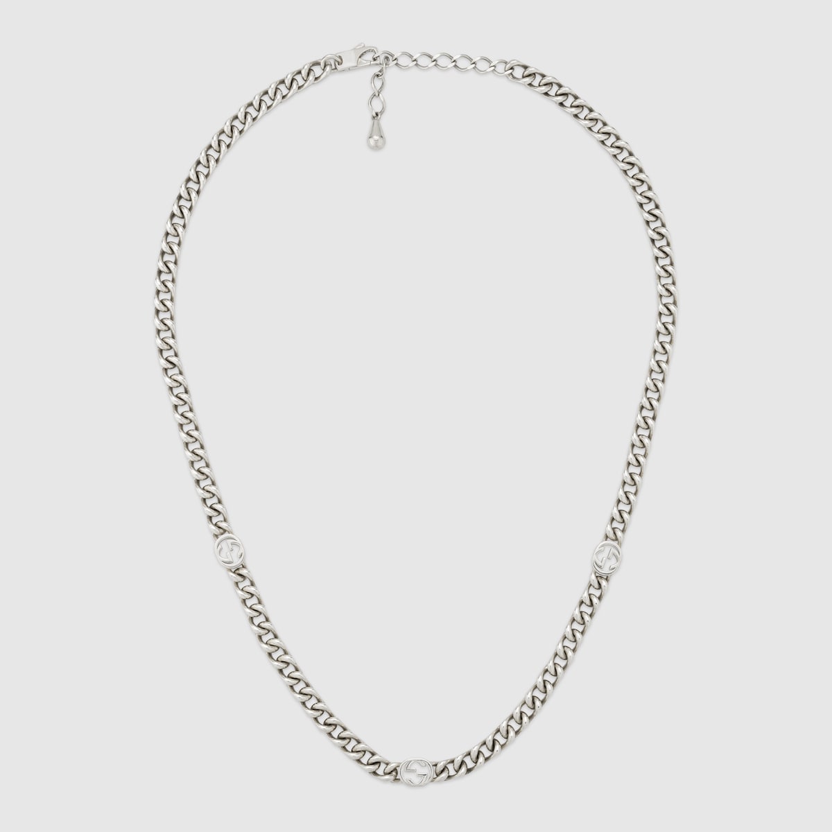 Gucci Interlocking necklace in 925 sterling silver | GUCCI® INT