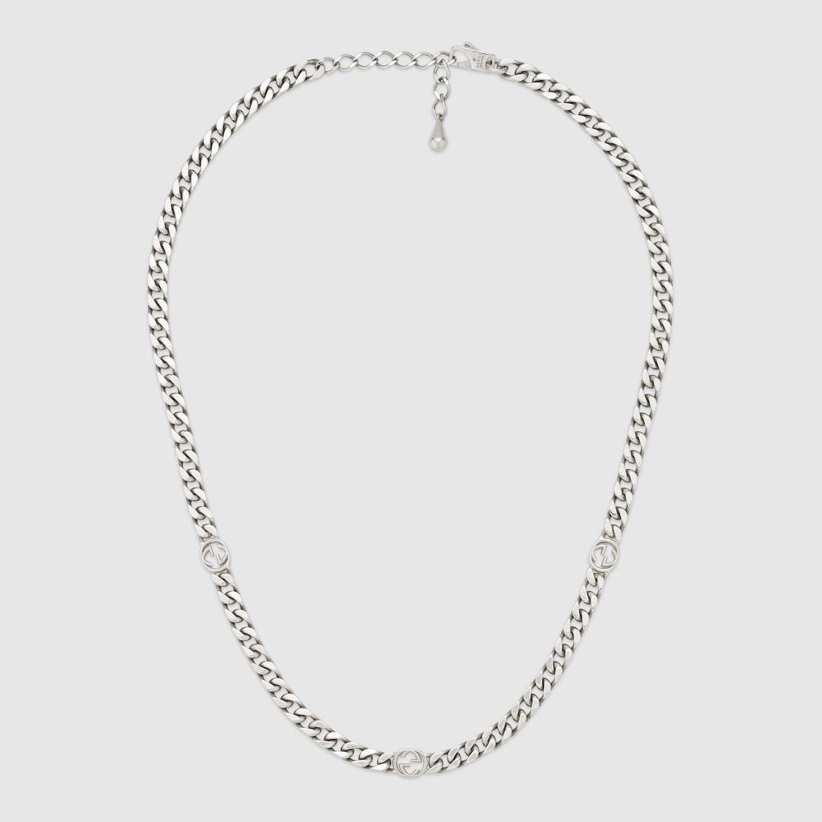 Gucci Interlocking necklace in 925 sterling silver | GUCCI® US
