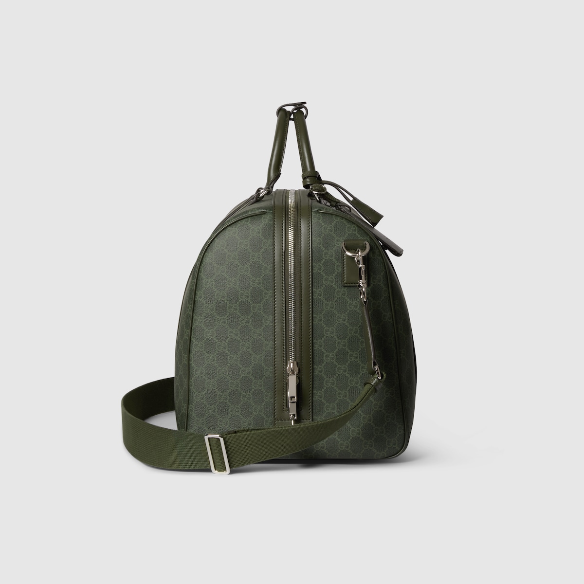 GG Monogram large duffle bag in forest green GG fabric | GUCCI® US