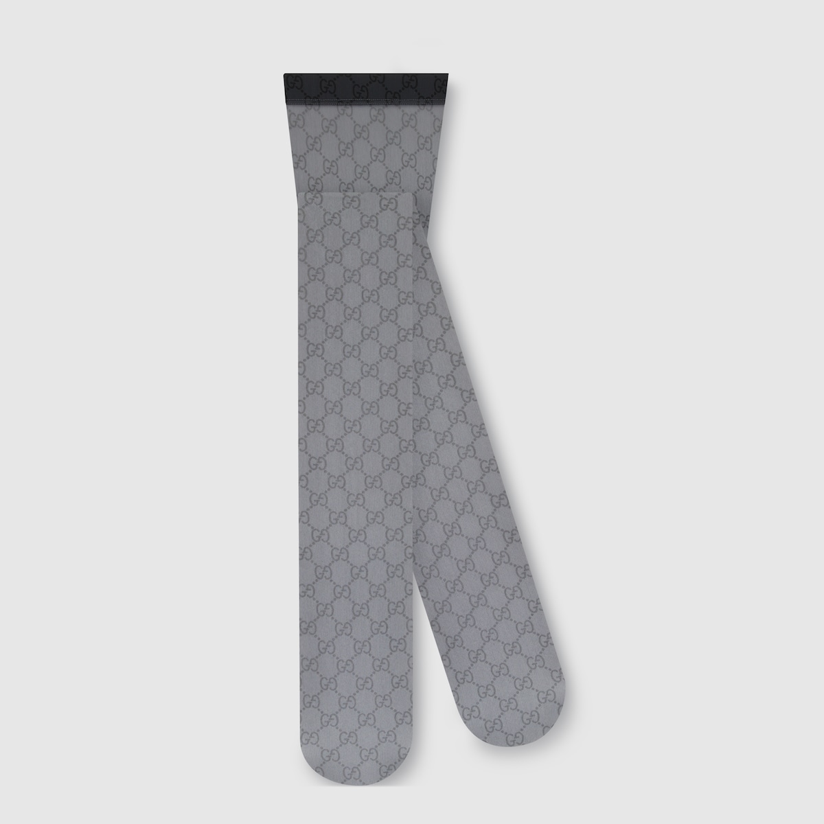 Printed stretch nylon tights in black | GUCCI® SG