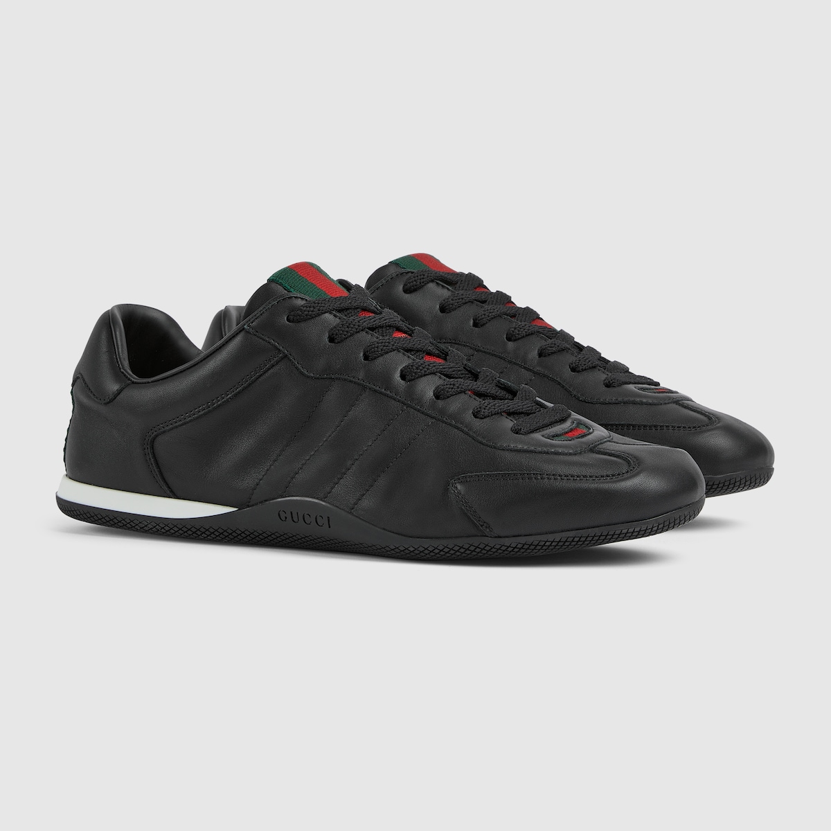 Sneaker uomo Gucci Shift in pelle nera | GUCCI® IT