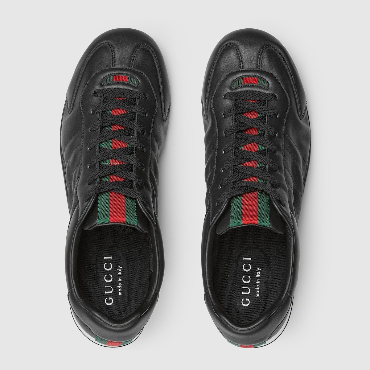 Men's Gucci Shift trainers in black leather | GUCCI® AE