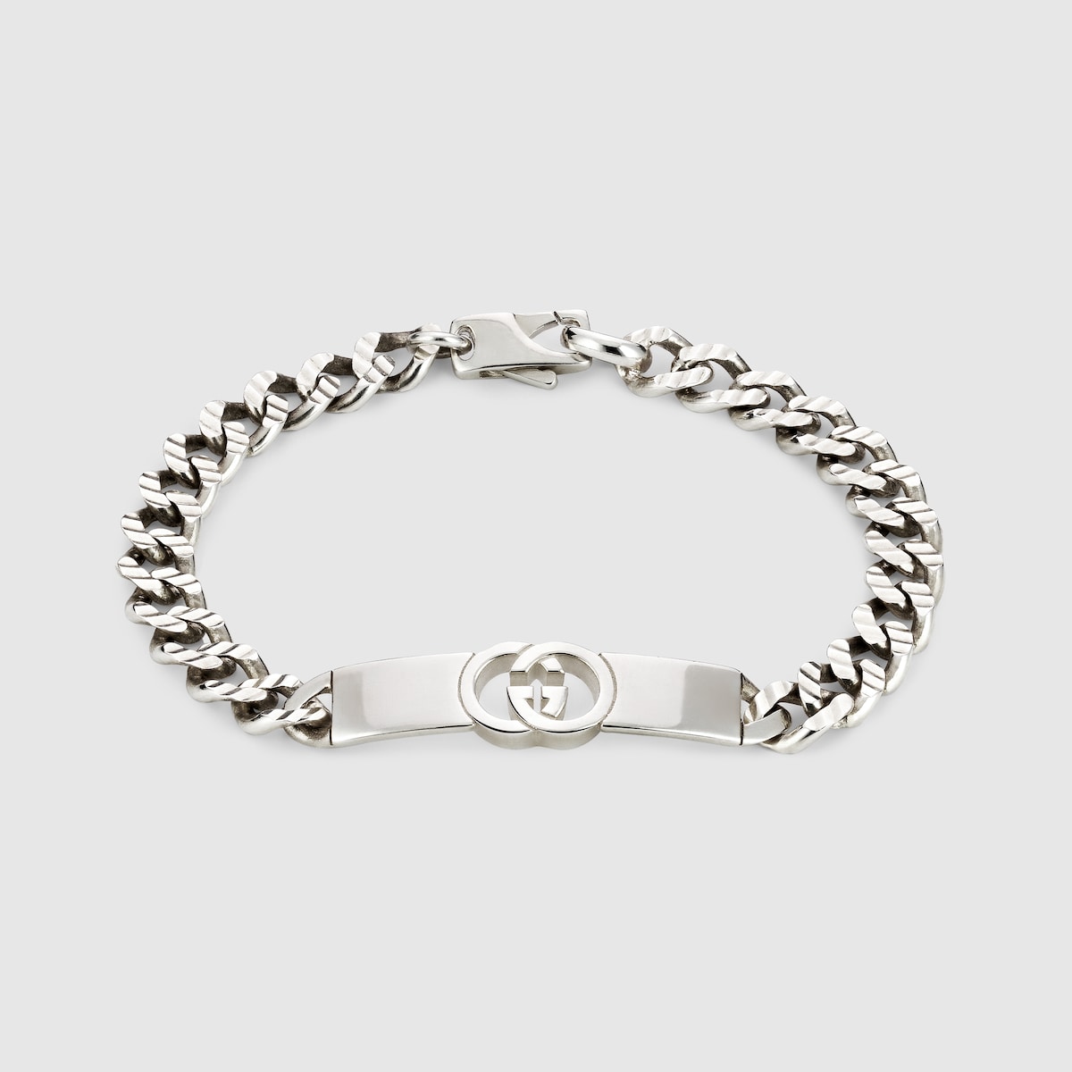 Gucci Interlocking chain bracelet in 925 sterling silver | GUCCI® UK