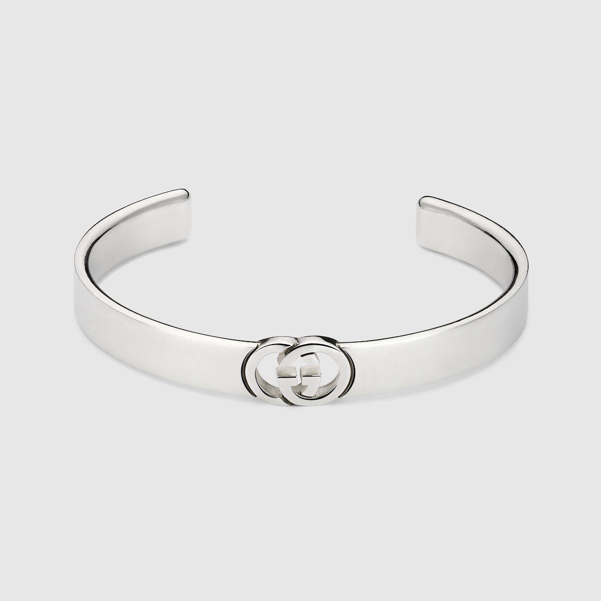 Gucci Interlocking bangle bracelet in 925 sterling silver | GUCCI® US