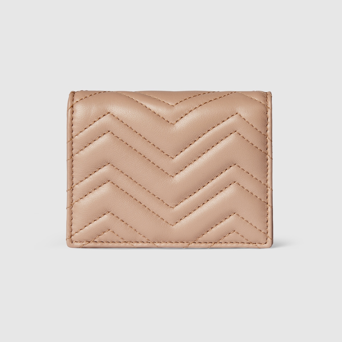 GG Marmont card case wallet in pink beige leather | GUCCI® NL