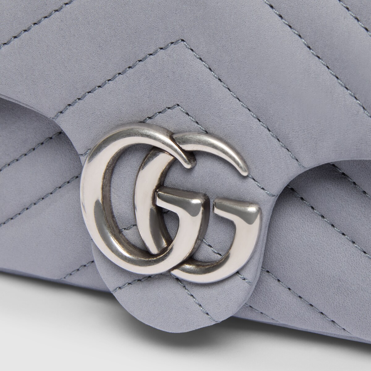 GG Marmont mini shoulder bag in grey leather | GUCCI® CA