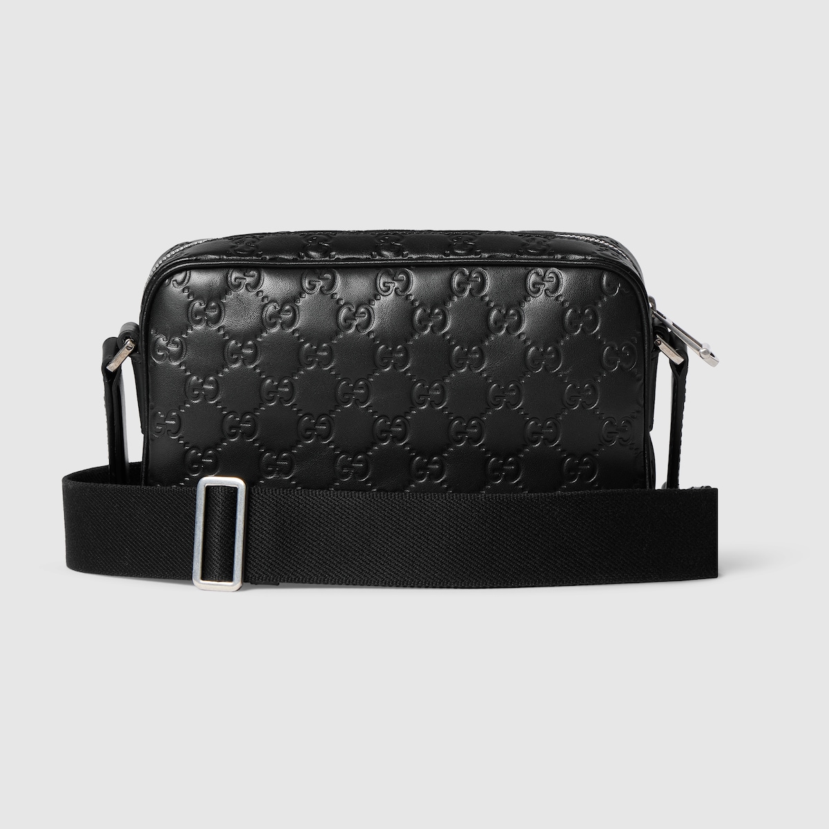 GG Emblem small crossbody bag in black GG leather | GUCCI® NZ