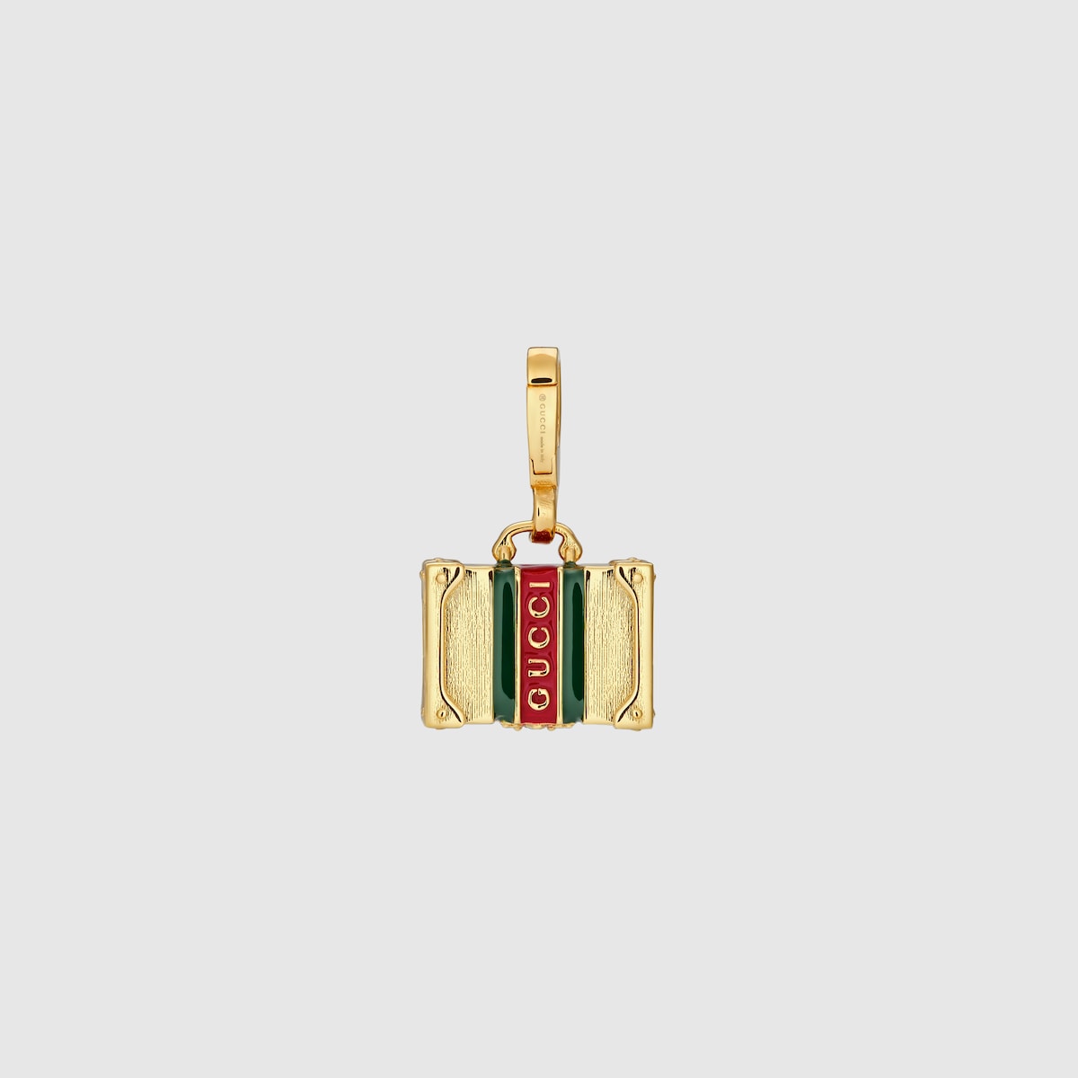 Gucci Savoy charm with enamel in green and red enamel | GUCCI® US