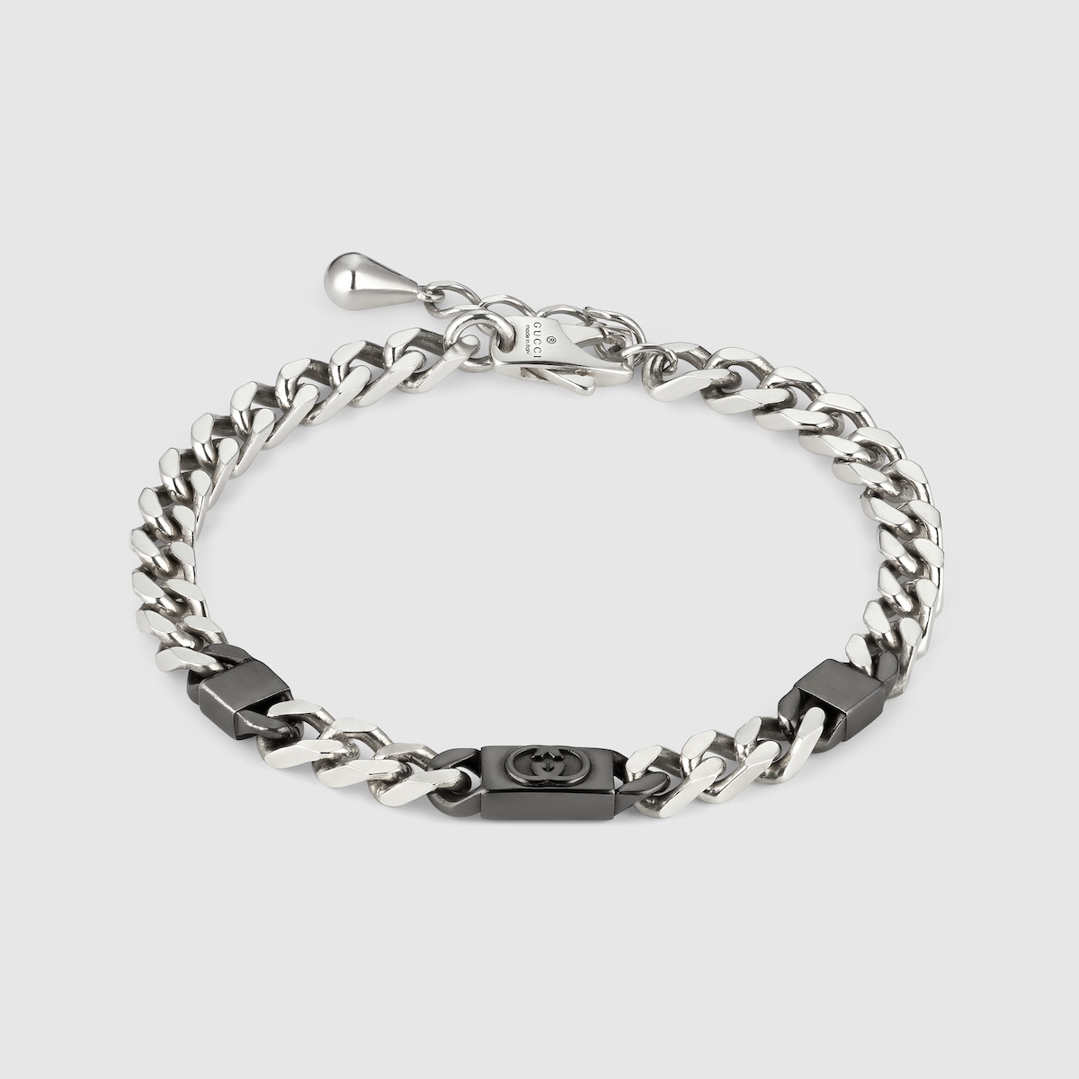 Gucci Interlocking chain bracelet in 925 sterling silver | GUCCI® SA