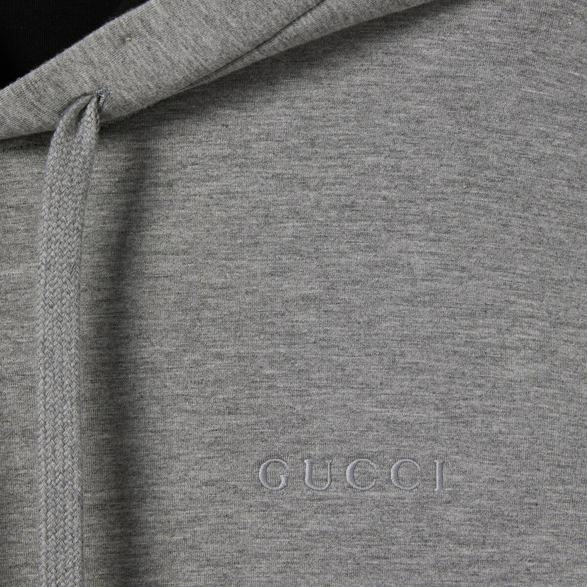 Double viscose jersey sweatshirt in grey mélange | GUCCI® UK