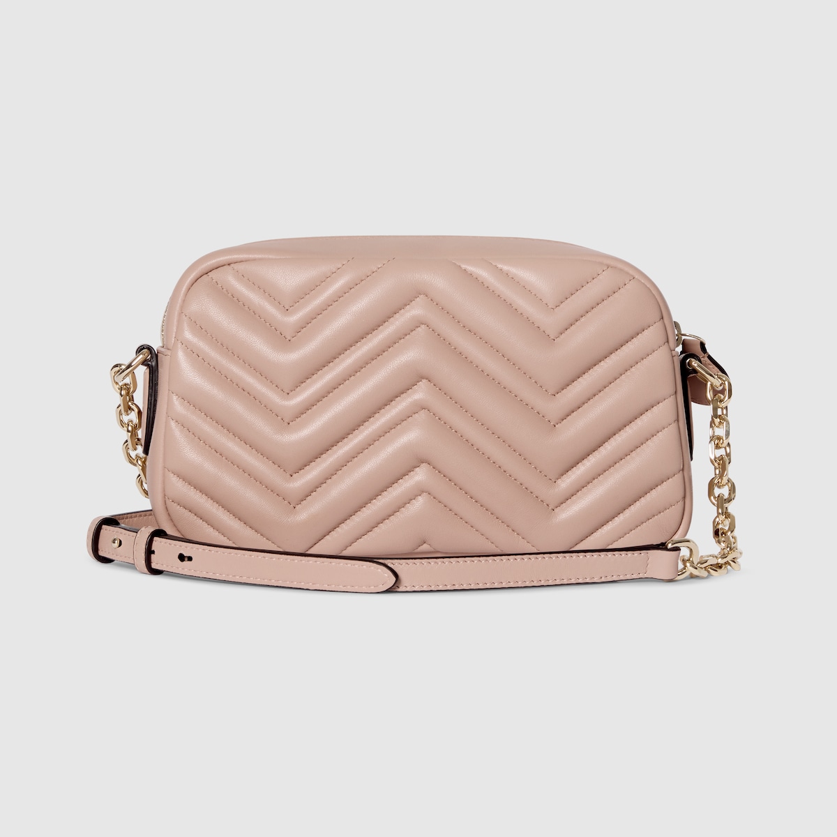 Camera bag GG Marmont misura piccola in pelle beige rosato | GUCCI® IT