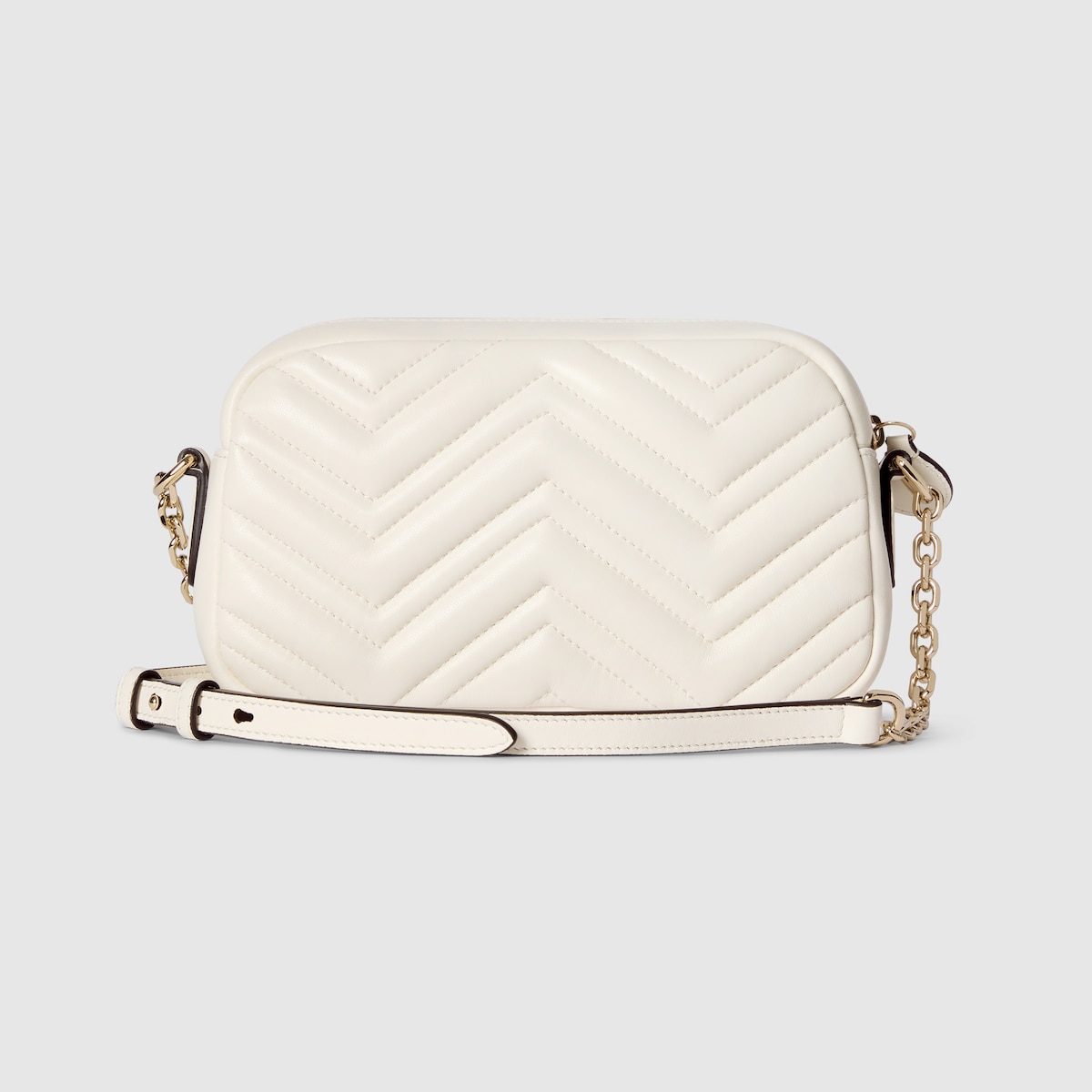 GG Marmont small camera bag in white leather | GUCCI® US